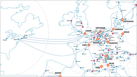 Colt Ethernet - Global network map